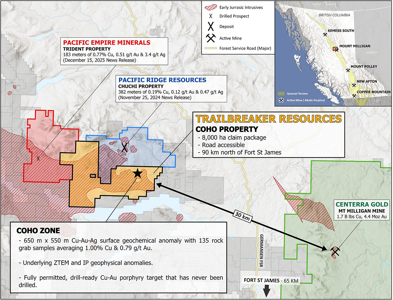 Trailbreaker Receives Drill Permit For Coho Property, Central BC ...