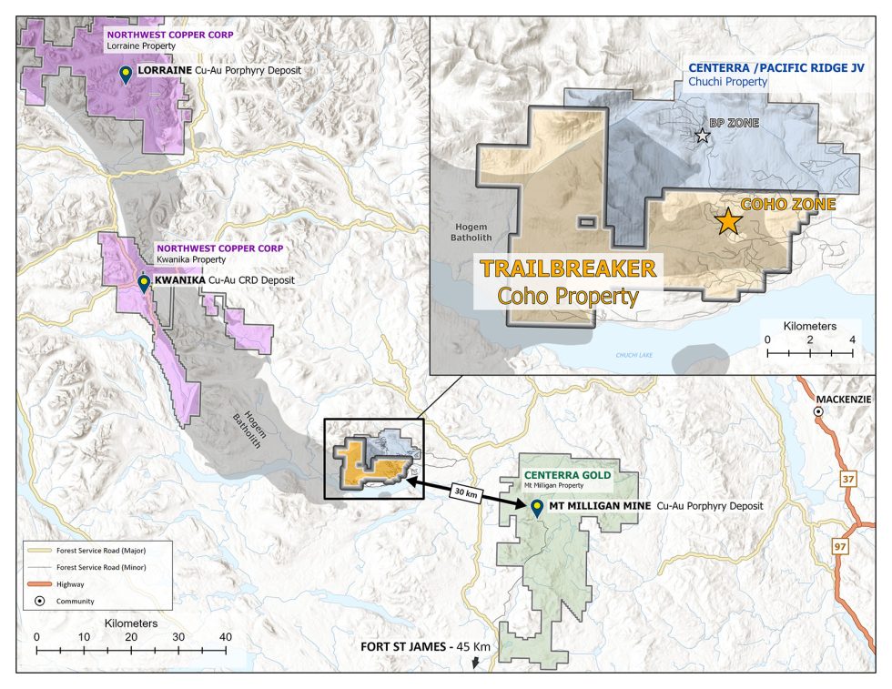Trailbreaker Acquires The Drill-Ready Coho Copper-Gold Porphyry Project ...